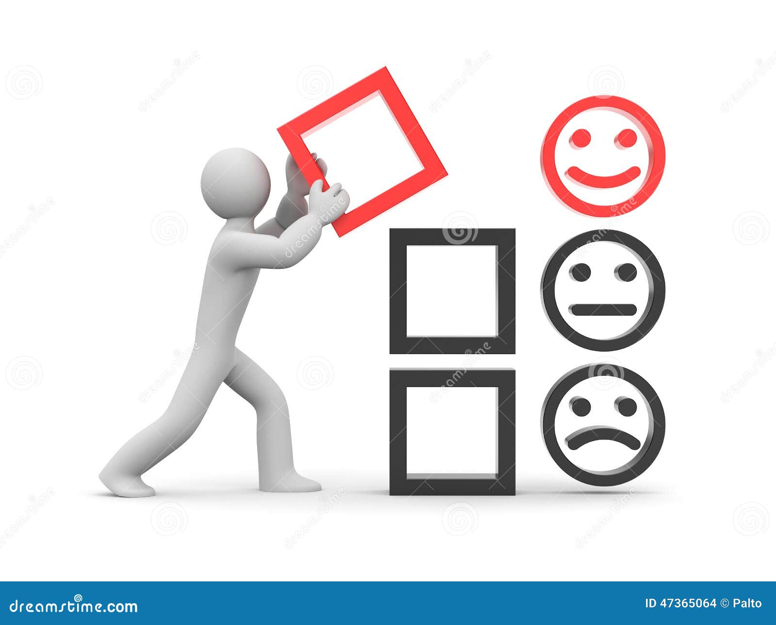 Rate it! stock illustration. Illustration of human, concept - 47365064