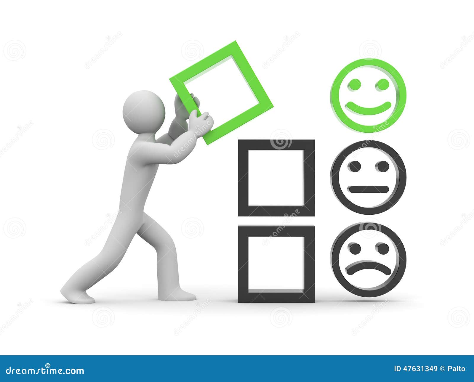 Rate it! stock illustration. Illustration of rating, emotions - 47631349