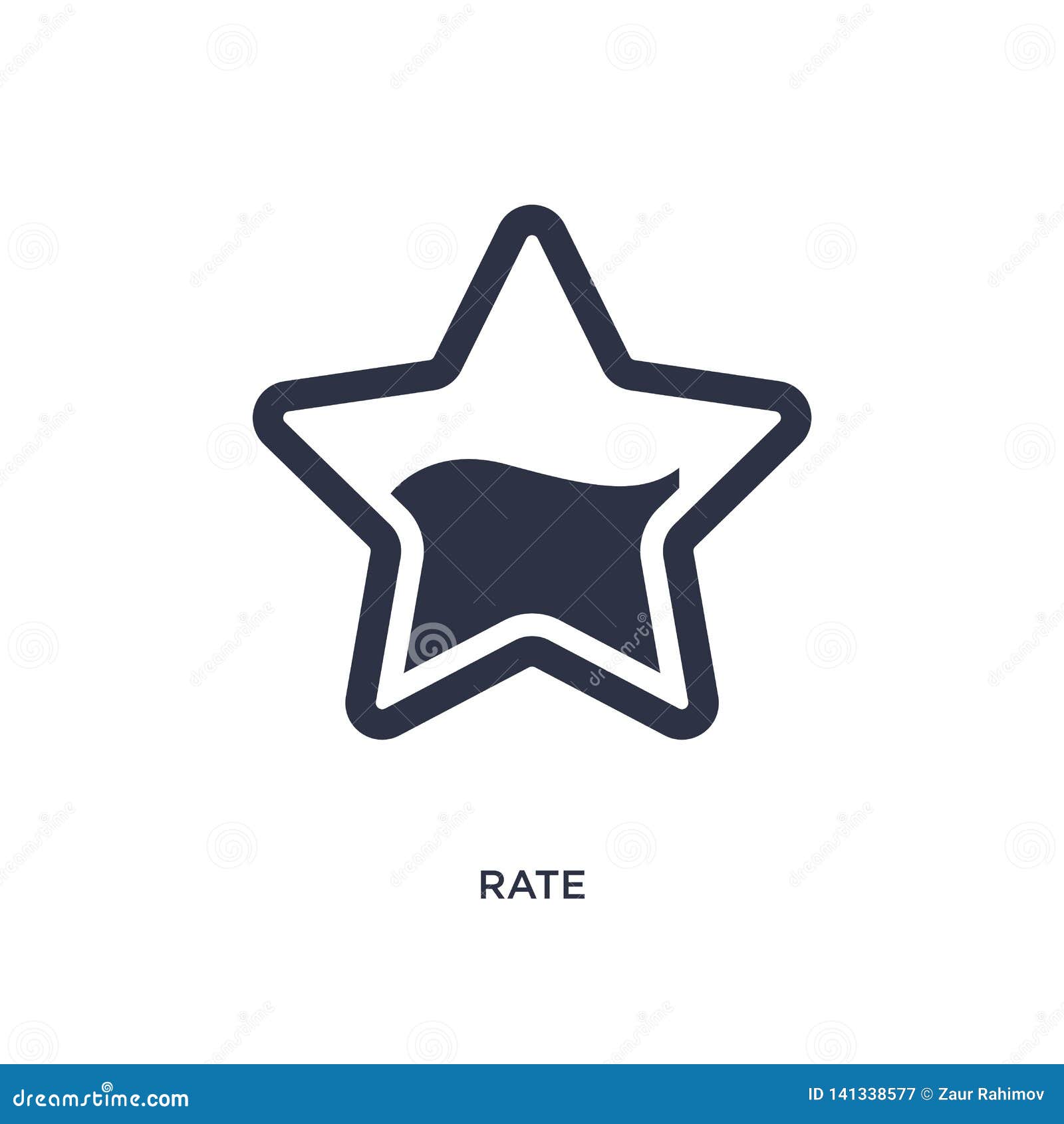 Rate Icon on White Background. Simple Element Illustration from ...