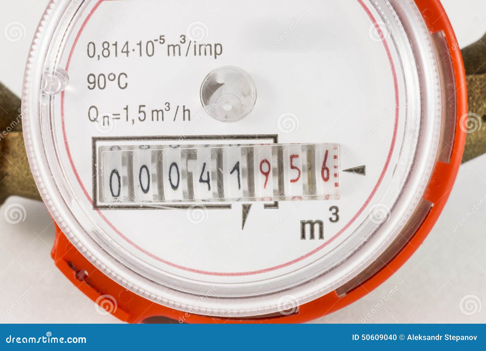 Rate Indication on the Water Meter Stock Photo - Image of device, shot ...
