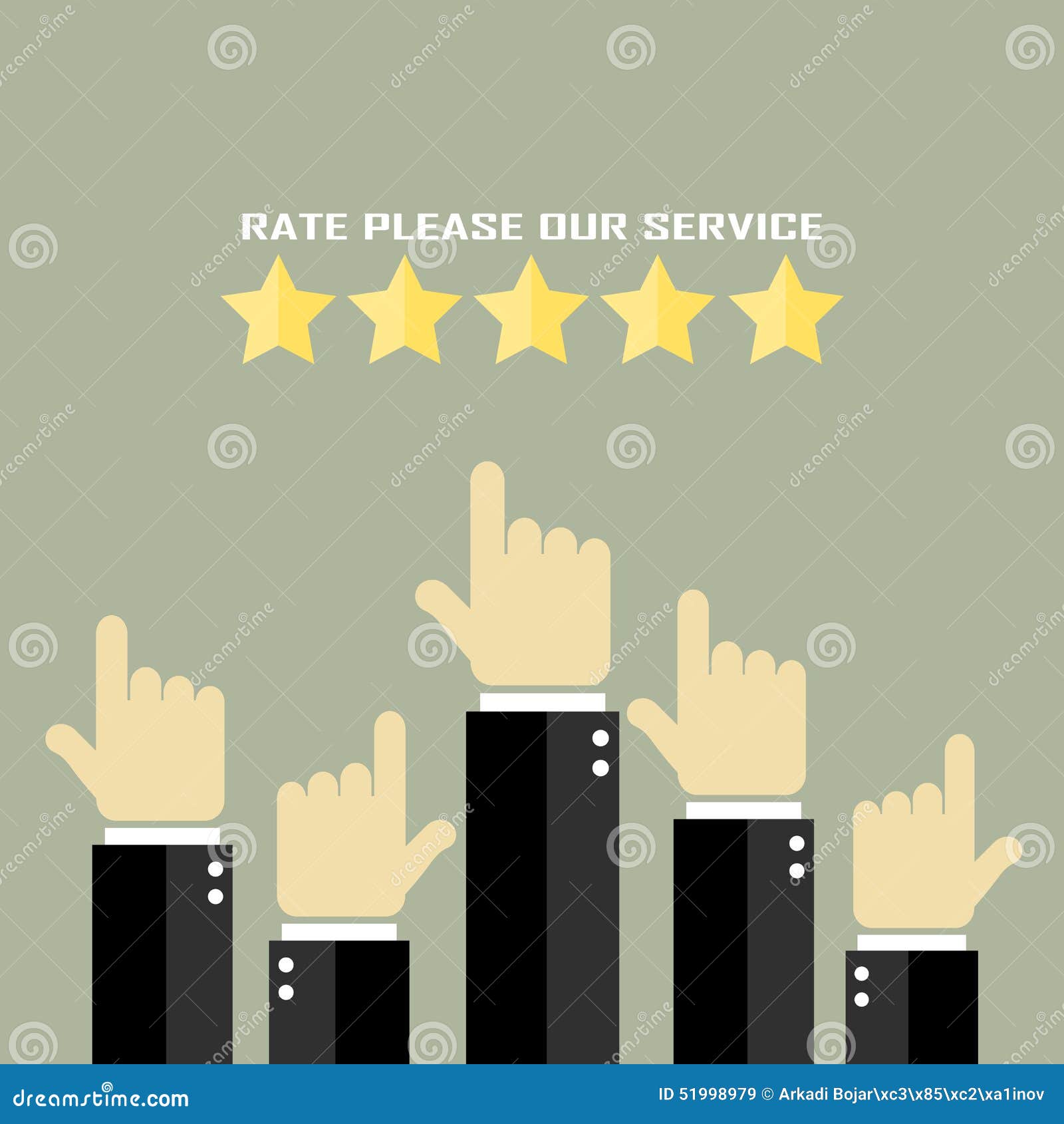 Please Rate The Quality Of Service. Vector Template. Rank Of ...