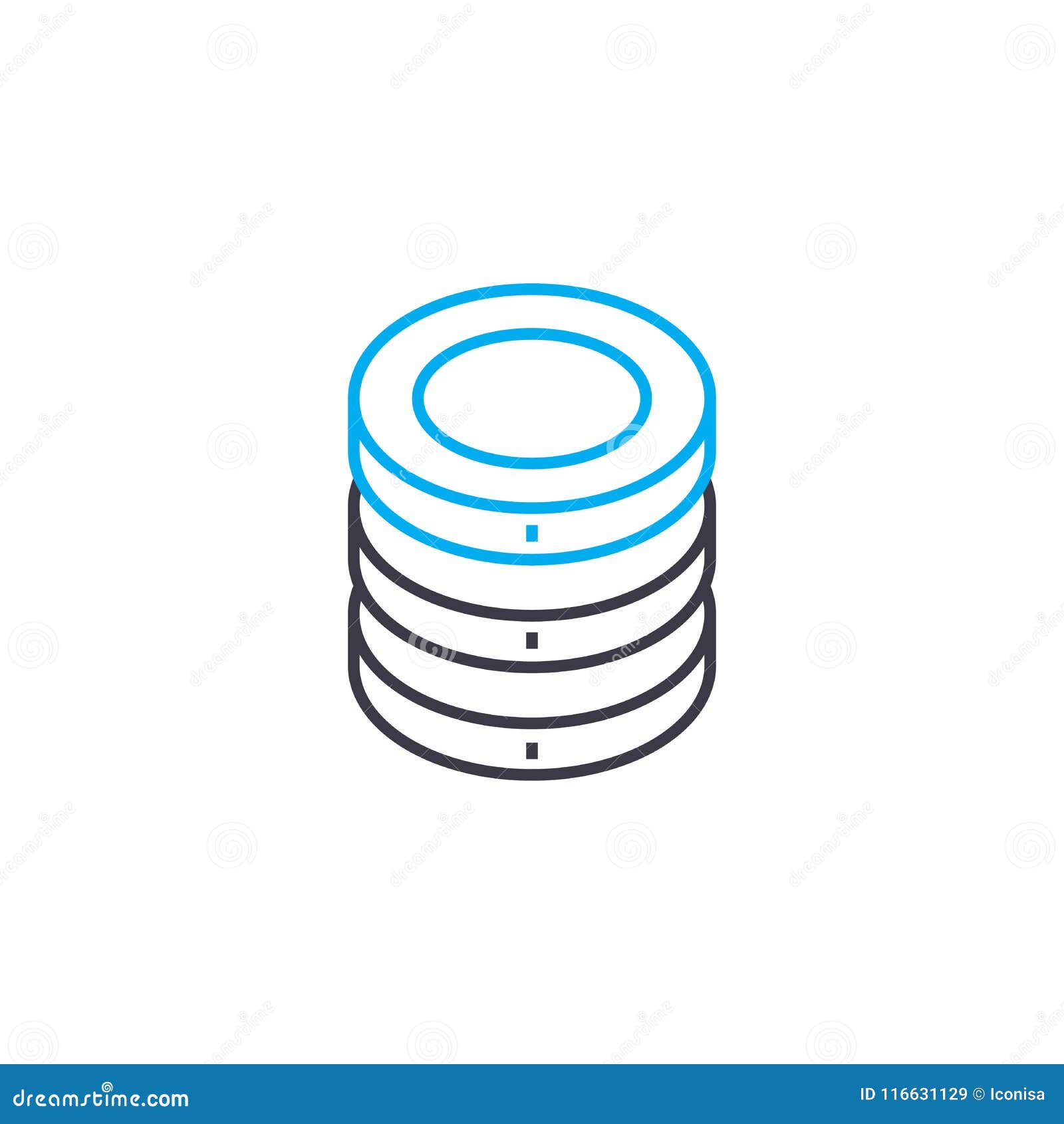 Rate of Return Vector Thin Line Stroke Icon. Rate of Return Outline ...