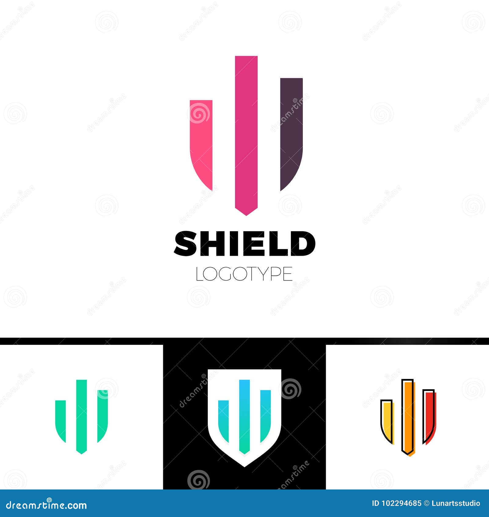 Rate Shield Secure Logo Template Design Vector Stock Illustration ...