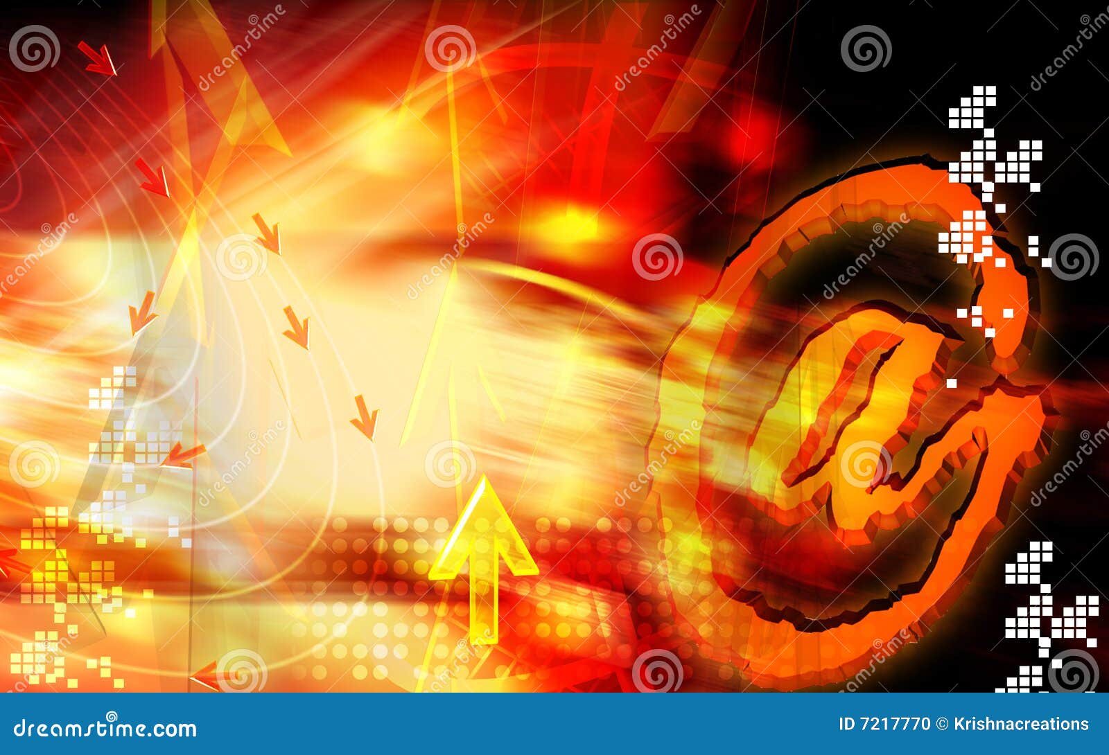 At the rate symbol stock illustration. Illustration of cash - 7217770