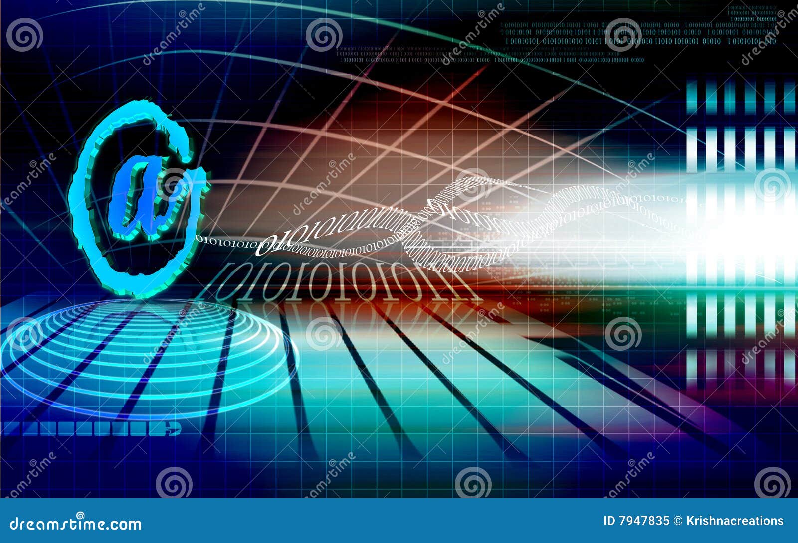 At the rate symbol stock illustration. Illustration of blue - 7947835