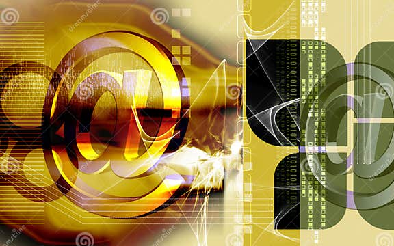 At the rate symbol stock illustration. Illustration of three - 8258778