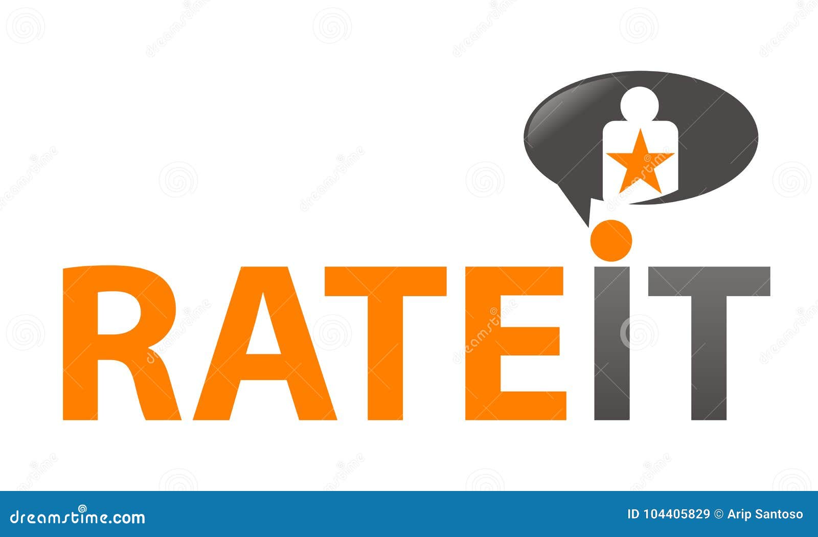 Rate it Template stock vector. Illustration of friend - 104405829