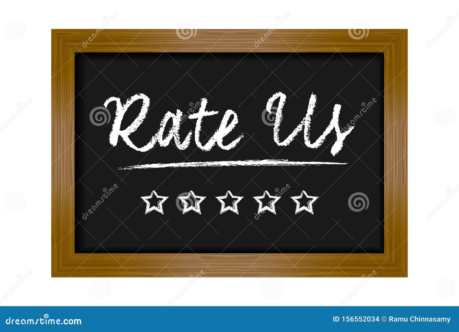 Rate us stars stock vector. Illustration of class, chalk - 156552034
