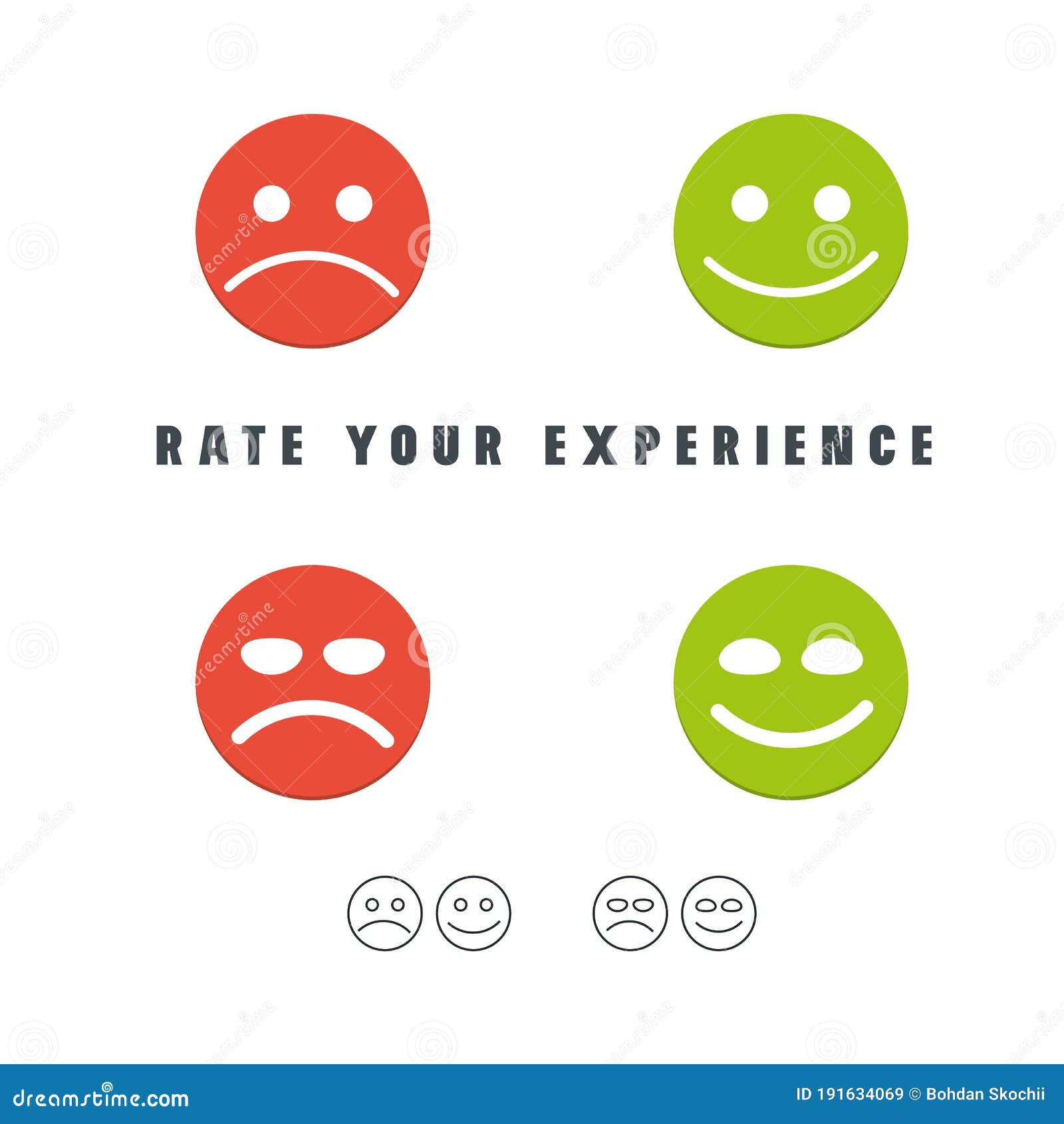 Emoticons. Feedback. Rating Scale With Smiles Representing Various ... Emoticons. Feedback. Rating Scale With Smiles Representing Various ...