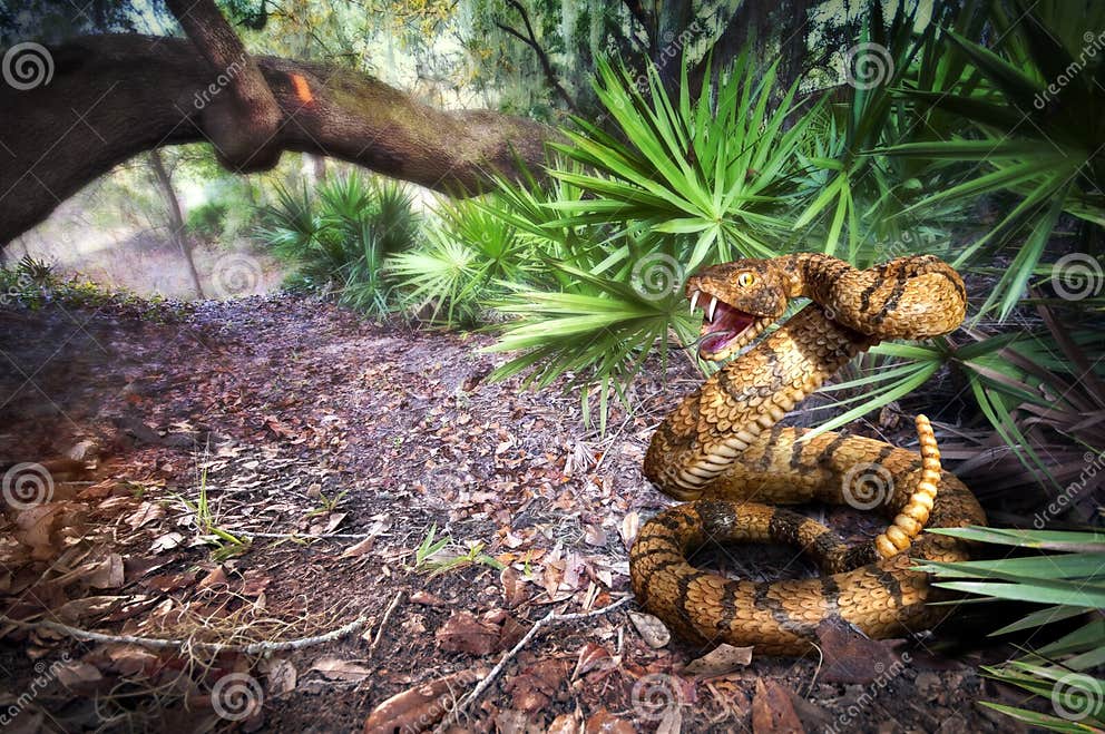 Ratelslang stock foto. Image of gevaarlijk, reptiel, situ - 11969326