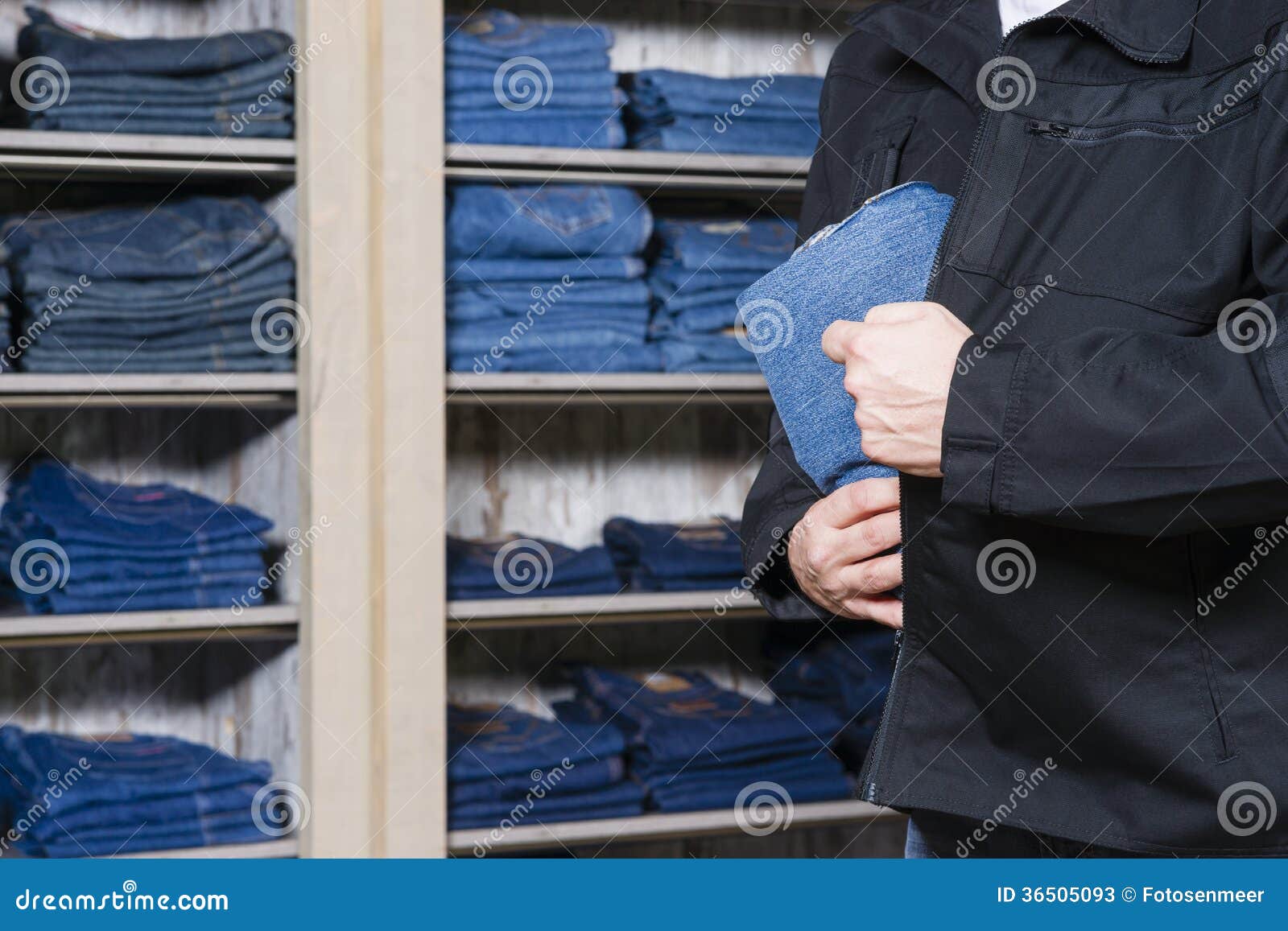 Ratero Que Roba El Dril De Algodón Imagen de archivo - Imagen de tela ...