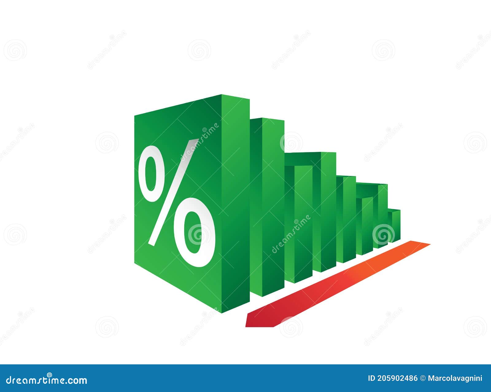 Rates Chart stock vector. Illustration of business, future - 205902486