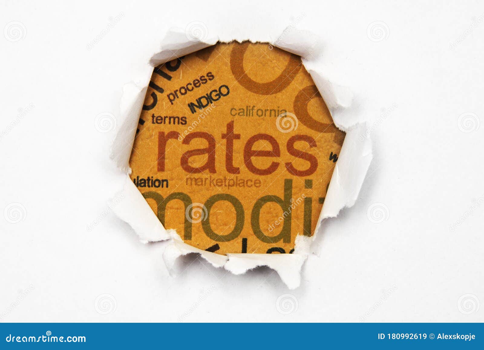 Rates paper hole stock image. Image of house, currency - 180992619