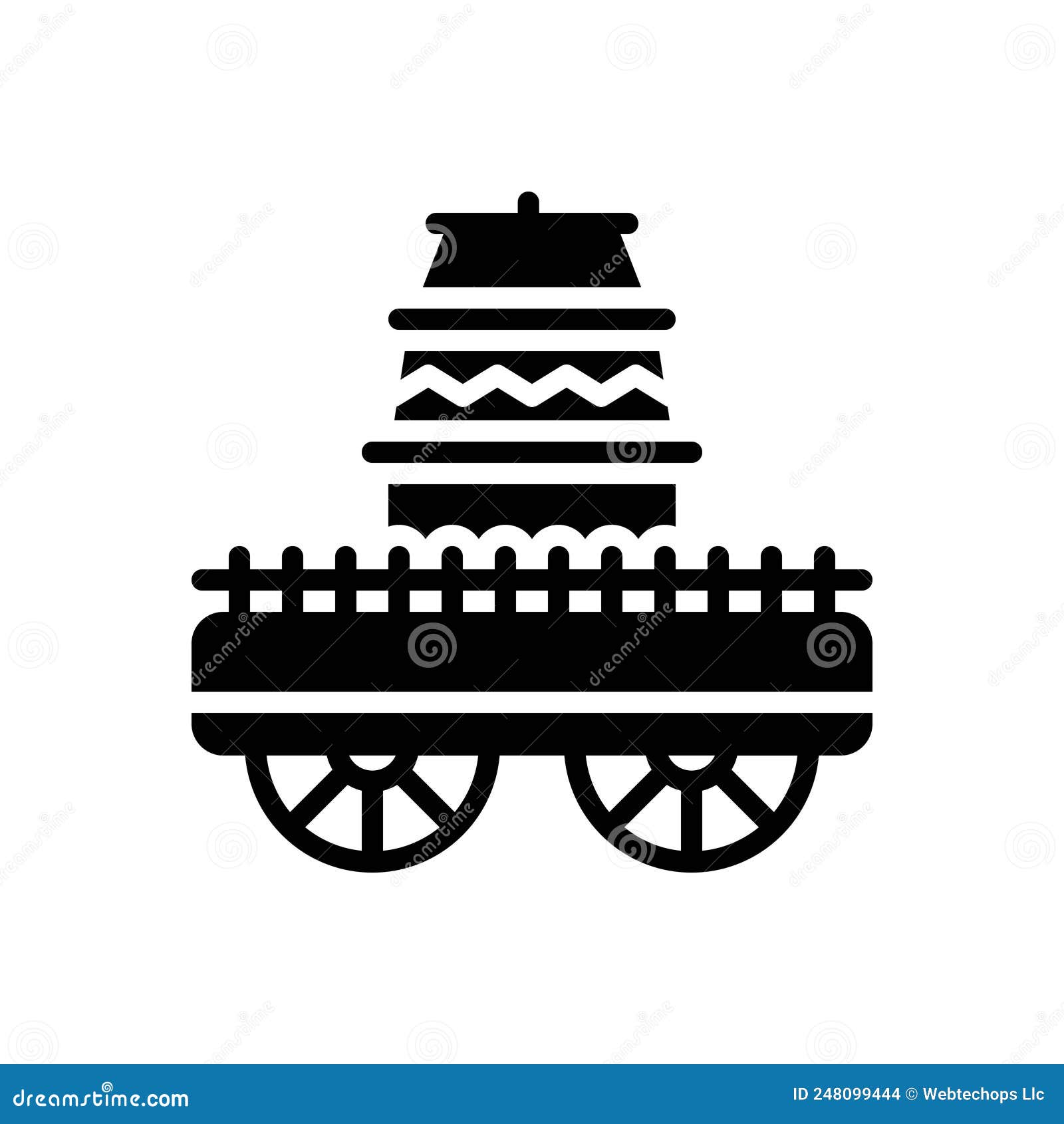 Black Solid Icon for Ratha Yatra, Lord Jagannath and Rath Stock Vector ...