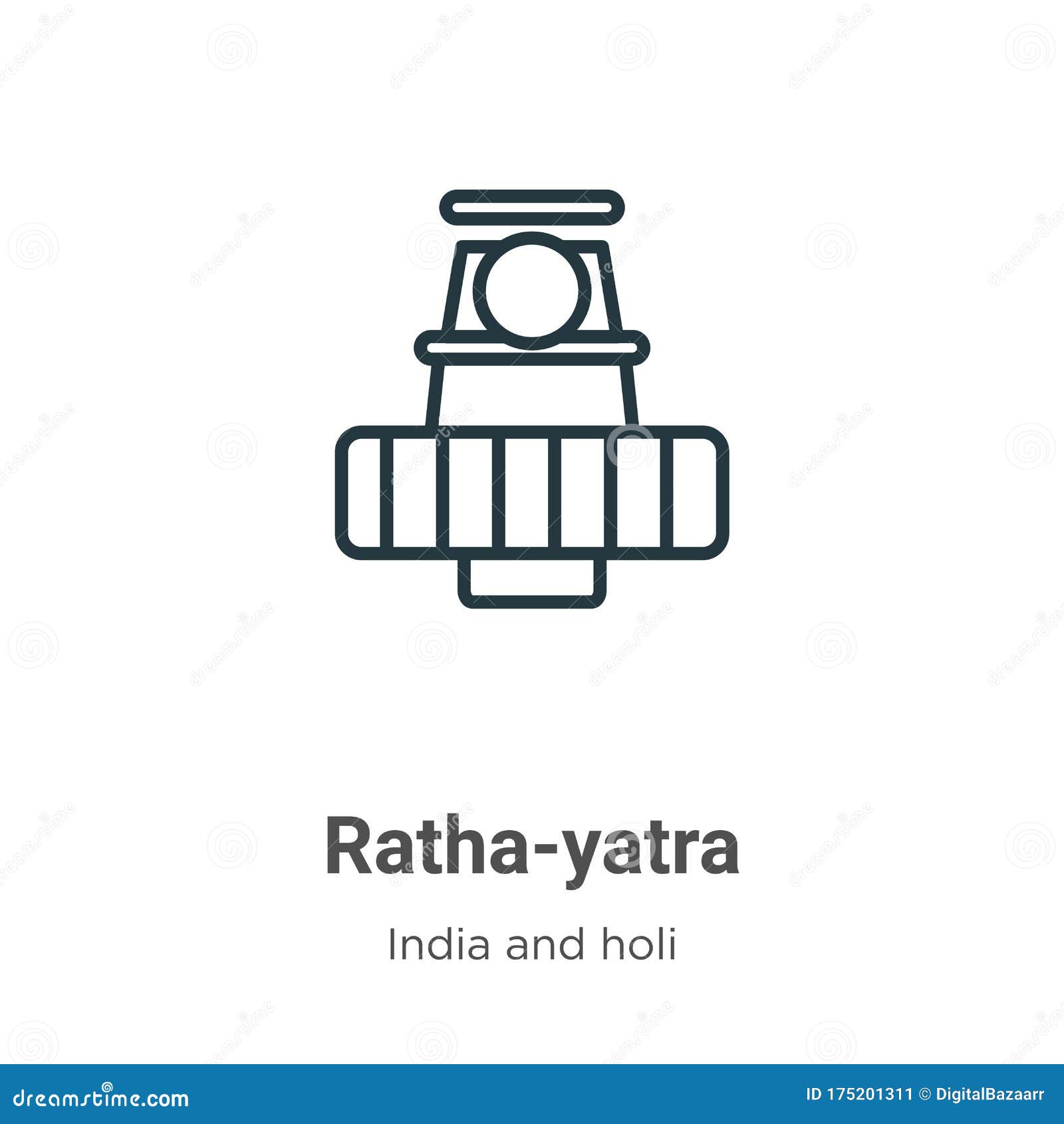 Puri Outline Map Cartoon Vector | CartoonDealer.com #368835925