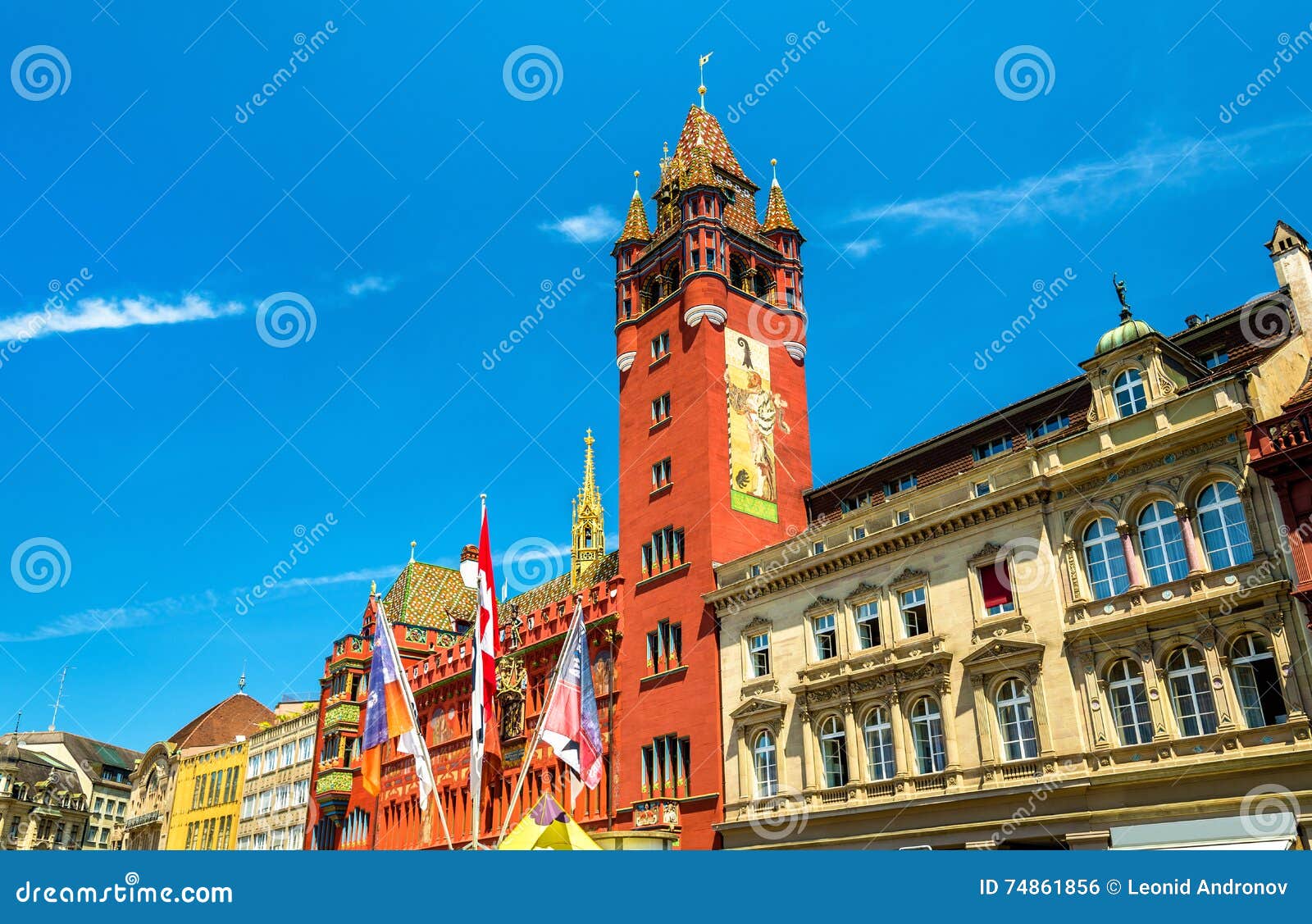 Rathaus, Basel Town Hall - Switzerland Stock Photo - Image of basel ...