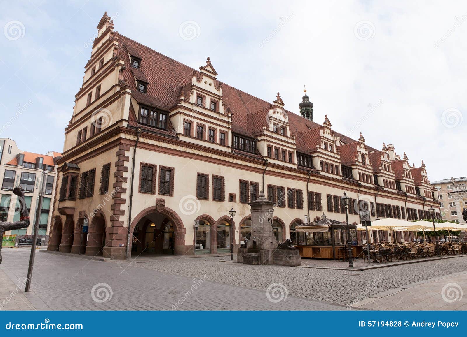 Rathaus (Town Hall) in Leipzig Stock Photo - Image of town, historic ...