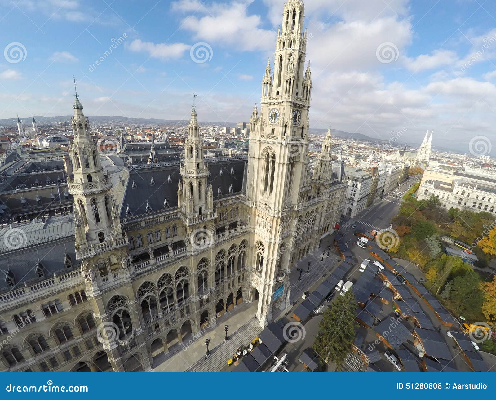 Rathaus in Vienna stock photo. Image of national, historical - 51280808