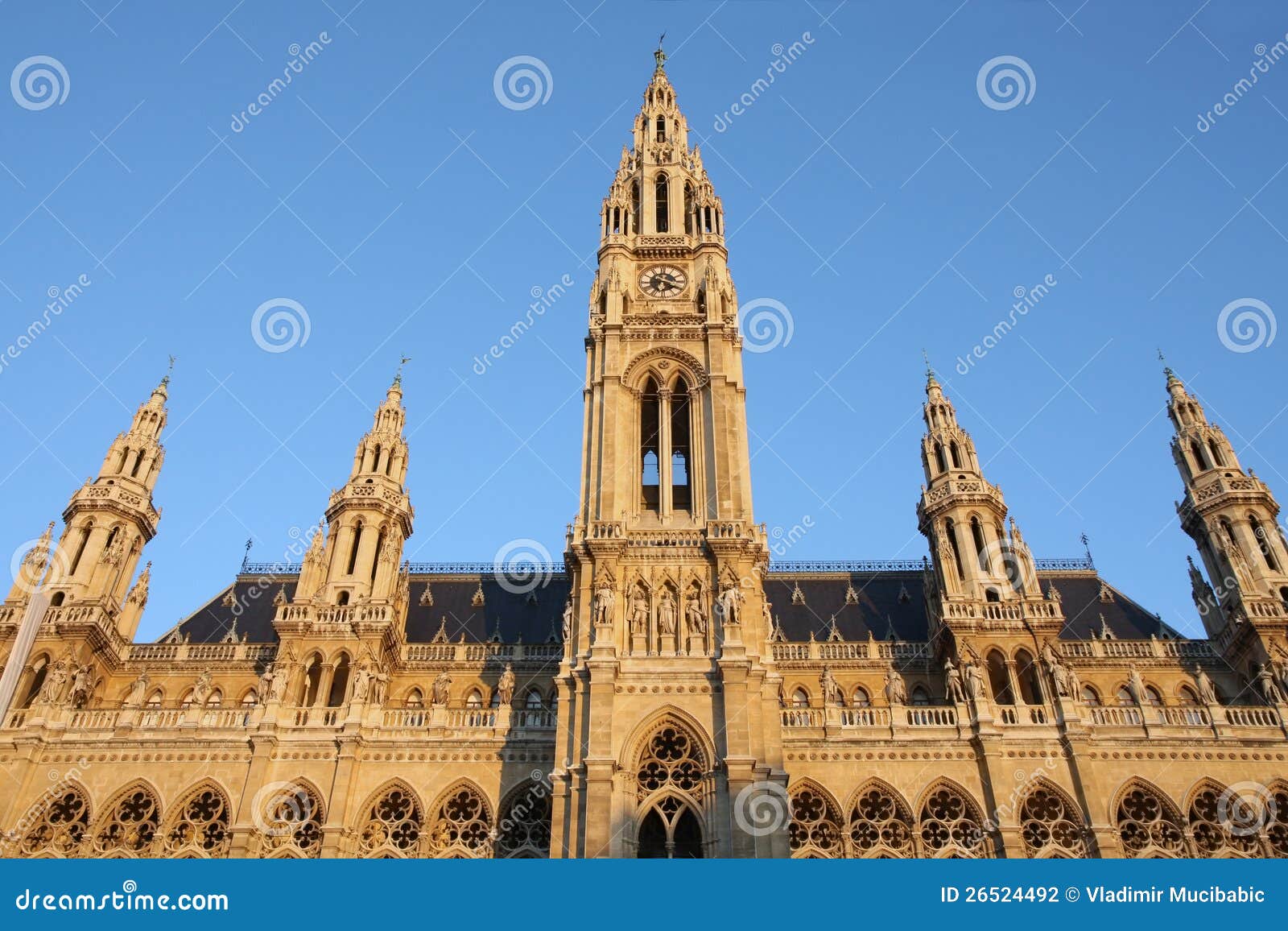 Rathaus in Vienna, Austria stock photo. Image of square - 26524492