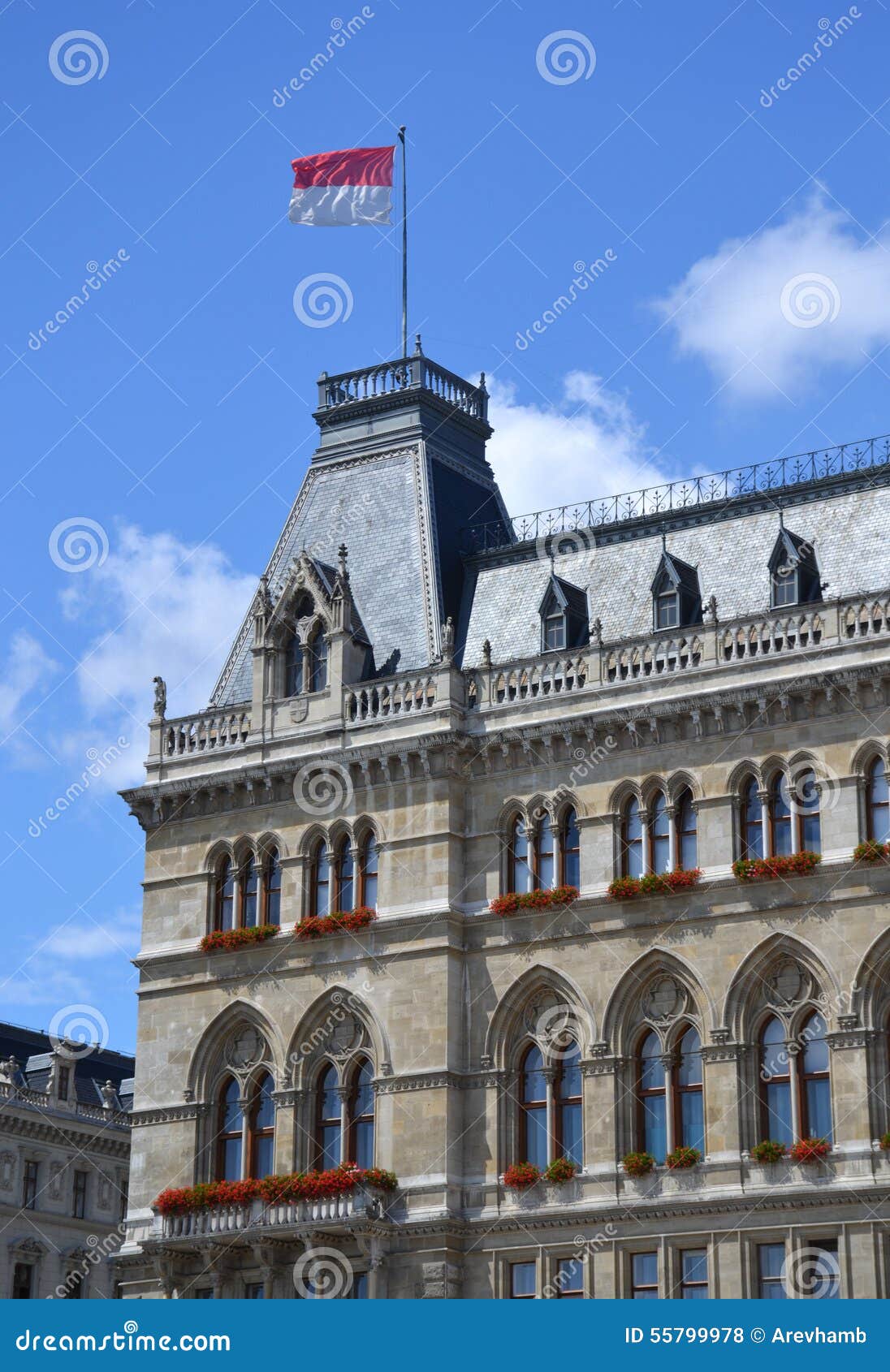Rathaus - Vienna Town Hall stock photo. Image of attraction - 55799978