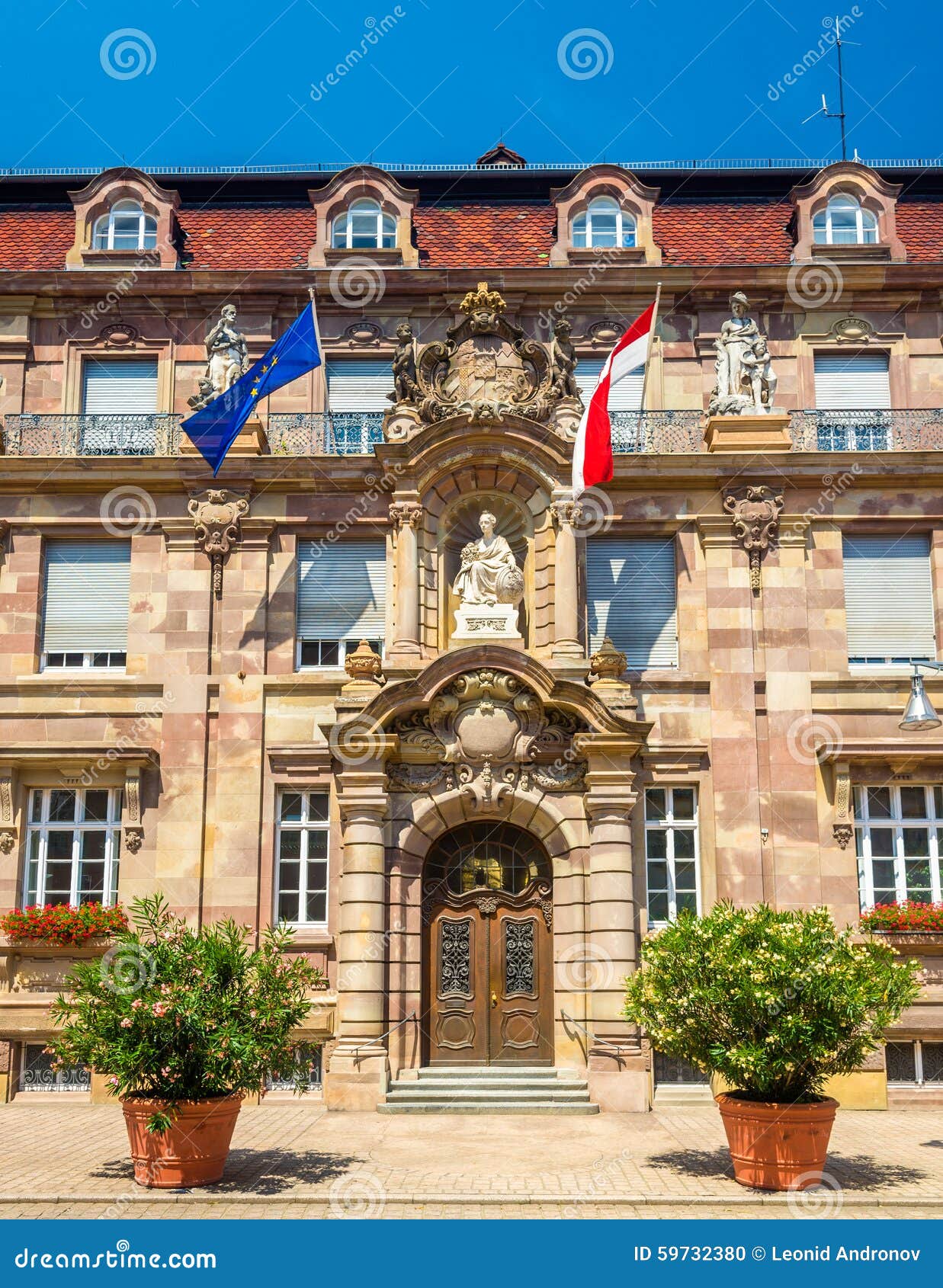 Rathaus Von Speyer - Deutschland Stockfoto - Bild von frontseite ...