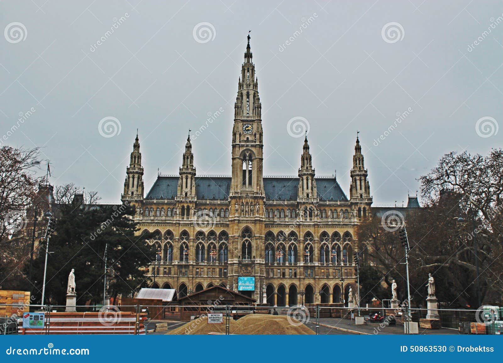 Rathaus Wien stock photo. Image of steering, rottenburg - 50863530