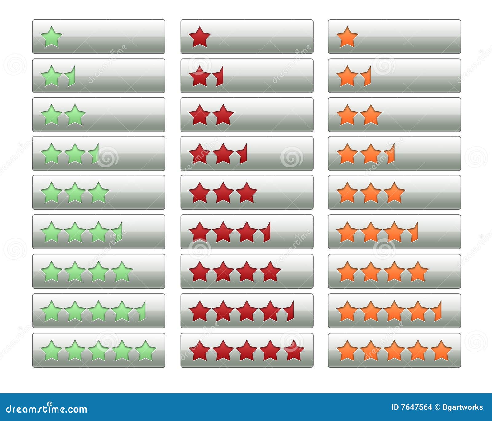 Rating bars stock illustration. Illustration of article - 7647564