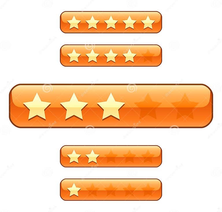 Rating bars with stars stock vector. Illustration of status - 13011676