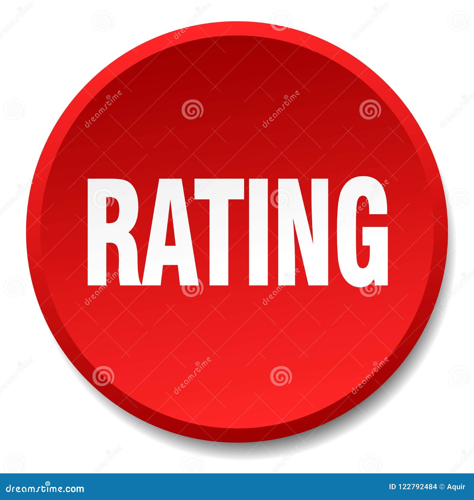 Rating button stock vector. Illustration of template - 122792484