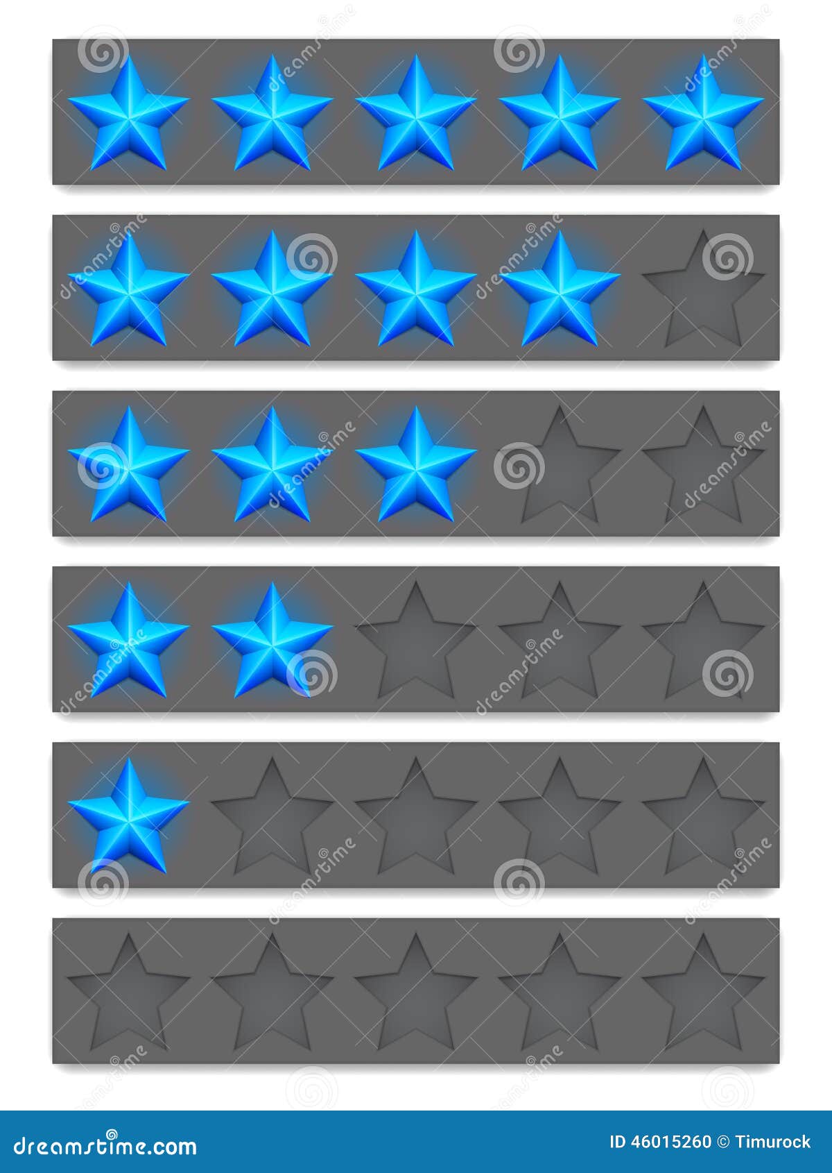 Rating buttons. stock vector. Illustration of icon, page - 46015260