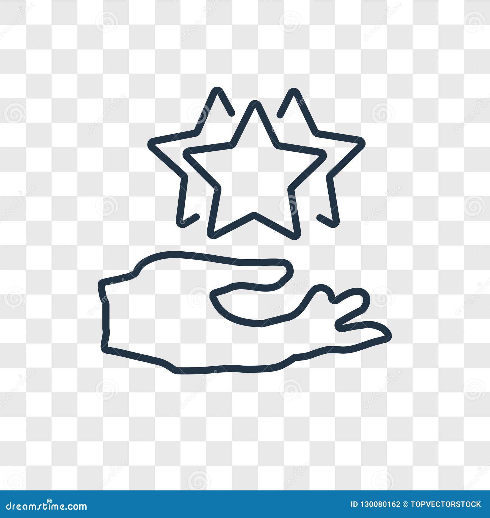 Rating Concept Vector Linear Icon Isolated on Transparent Background ...