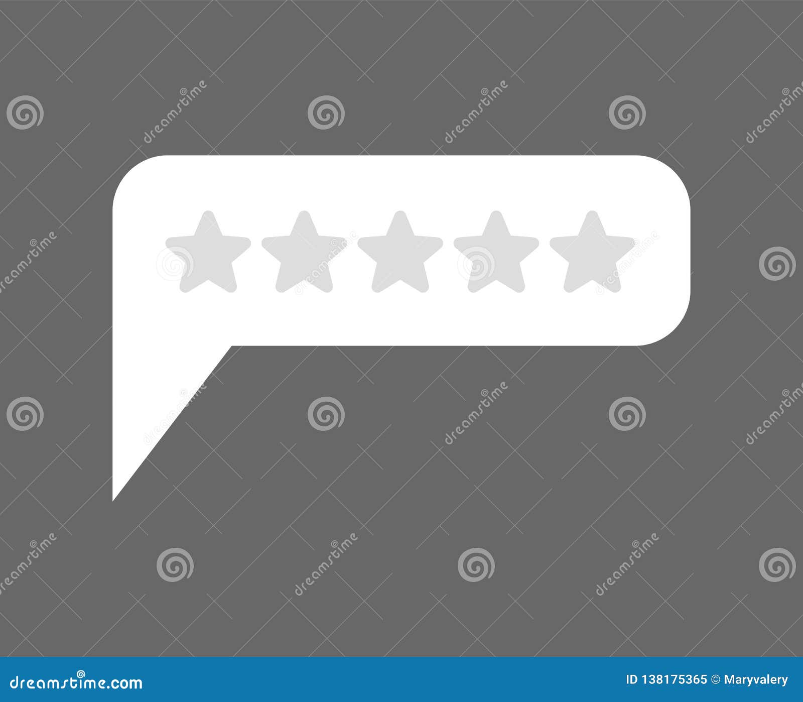 Rating 0. Feedback Zero Stars Bubble. Recommendations Sign Stock Vector ...