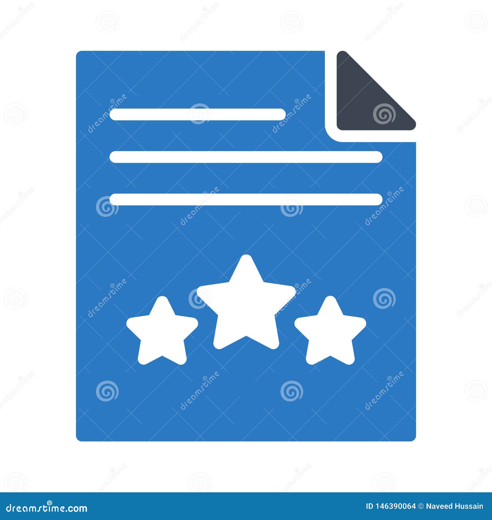 Rating File Glyph Color Vector Icon Stock Illustration - Illustration ...