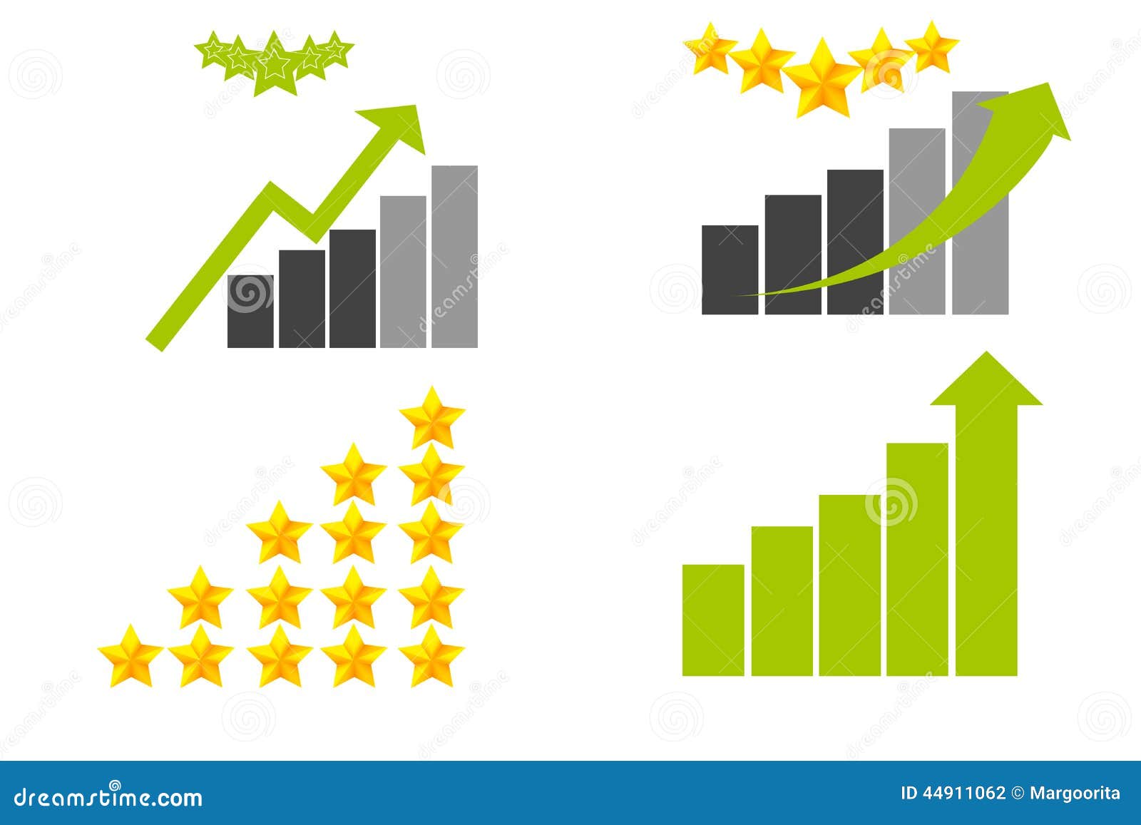 Rating stock vector. Illustration of gray, bright, green - 44911062