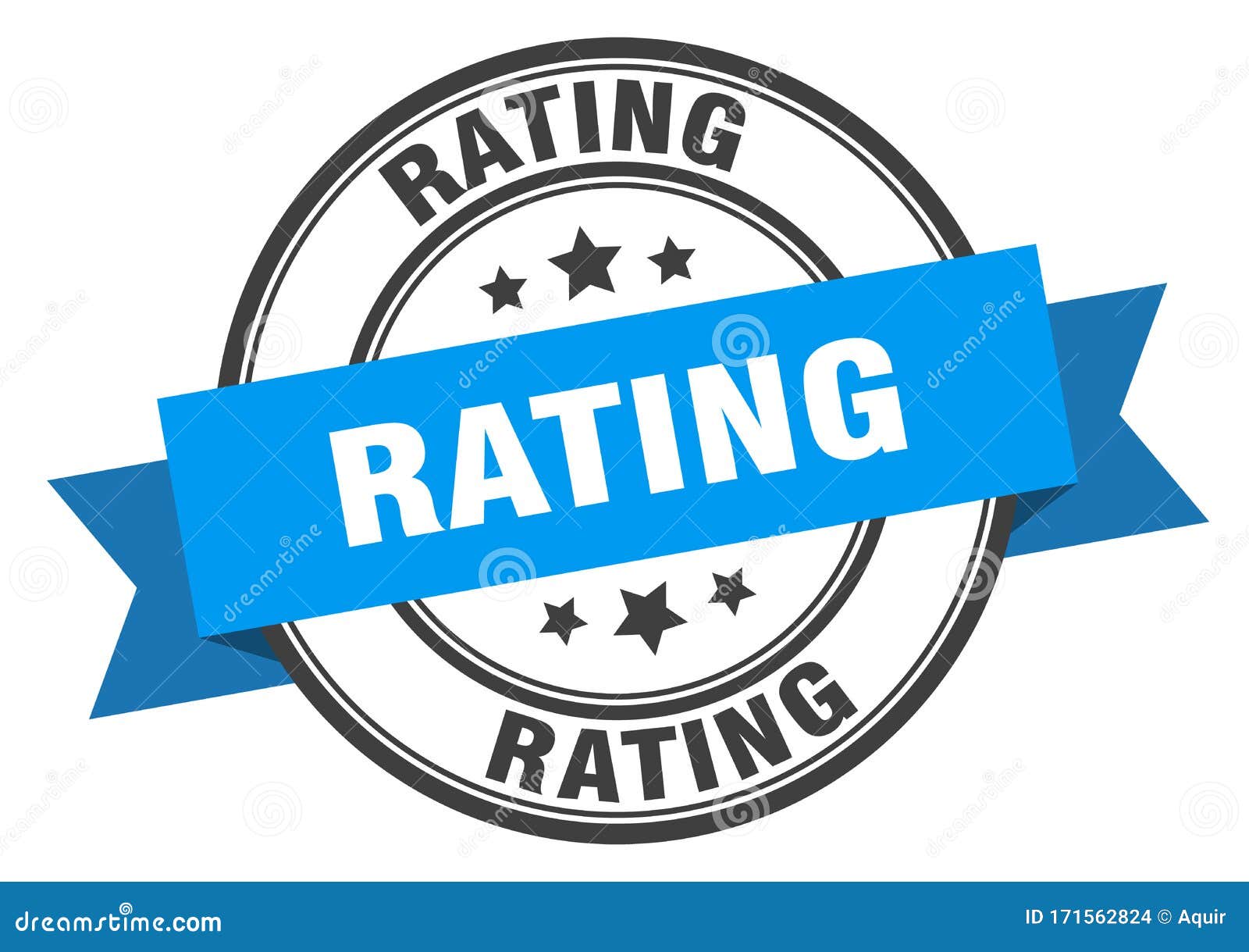 Rating Label. Rating Round Band Sign Stock Vector - Illustration of ...