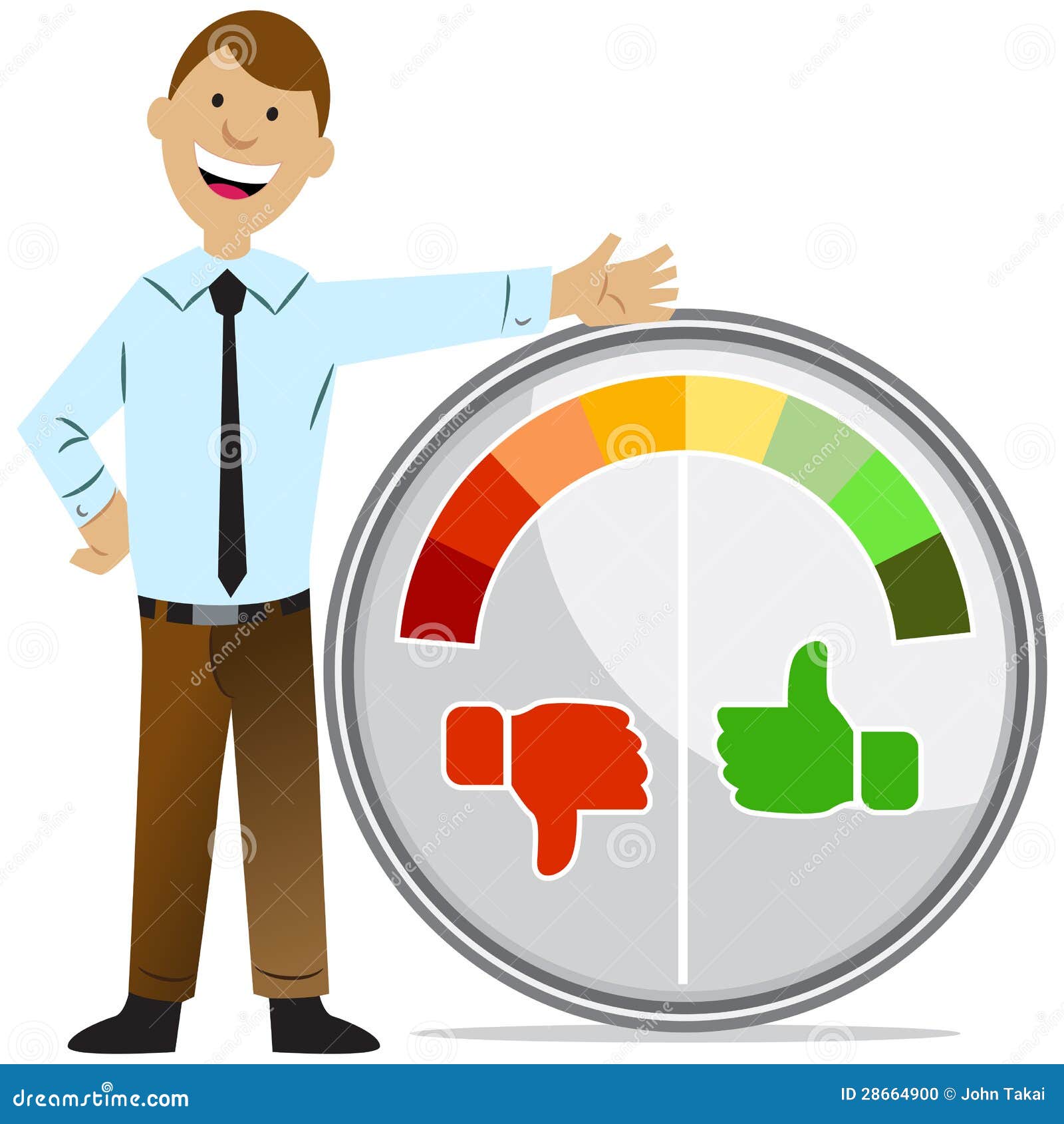 Rating Meter Man stock vector. Illustration of clipart - 28664900