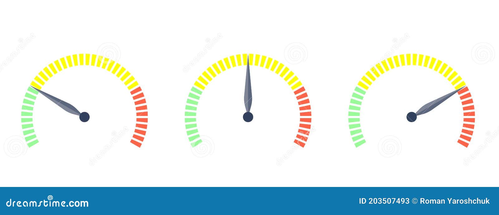 Speedometer, Barometer, Fuel And Petrol Gauge Logo Set. Dial Indicator ...