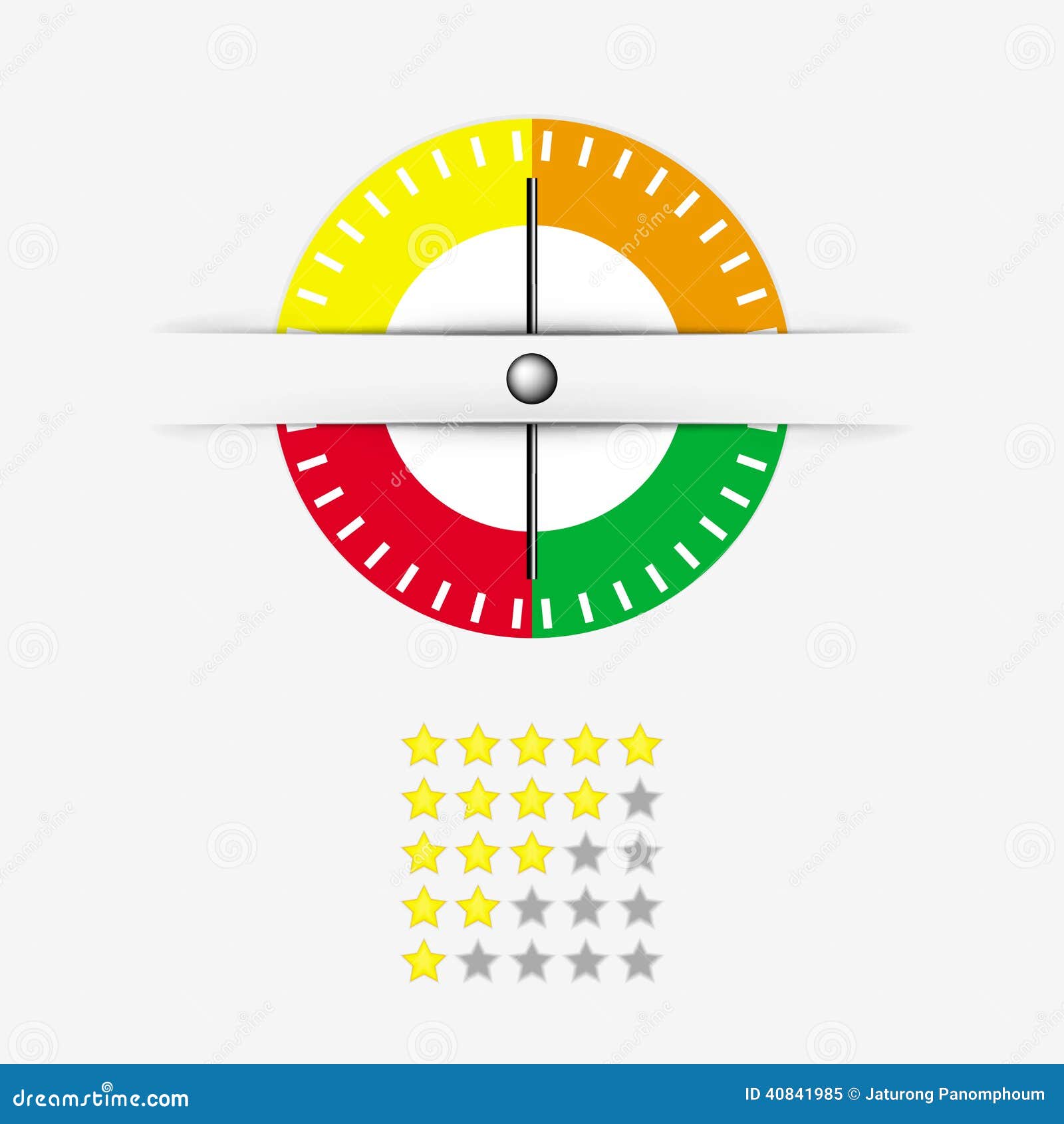 Rating Meter Vector stock vector. Illustration of review - 40841985