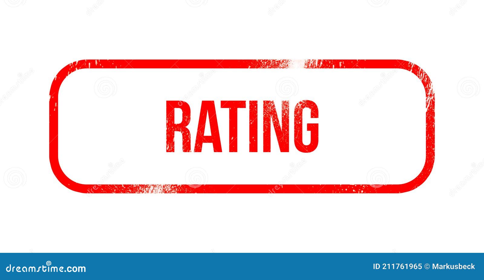 Rating - Red Grunge Rubber, Stamp Stock Illustration - Illustration of ...