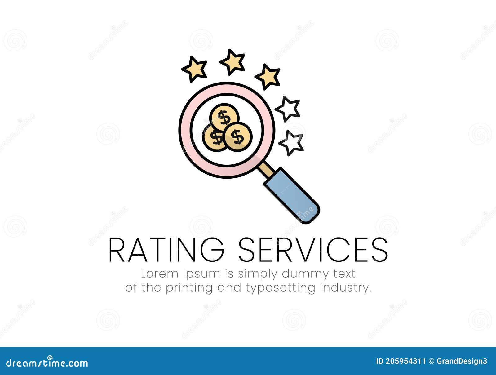 Rating Services Logo. Vector Illustration Stock Illustration ...