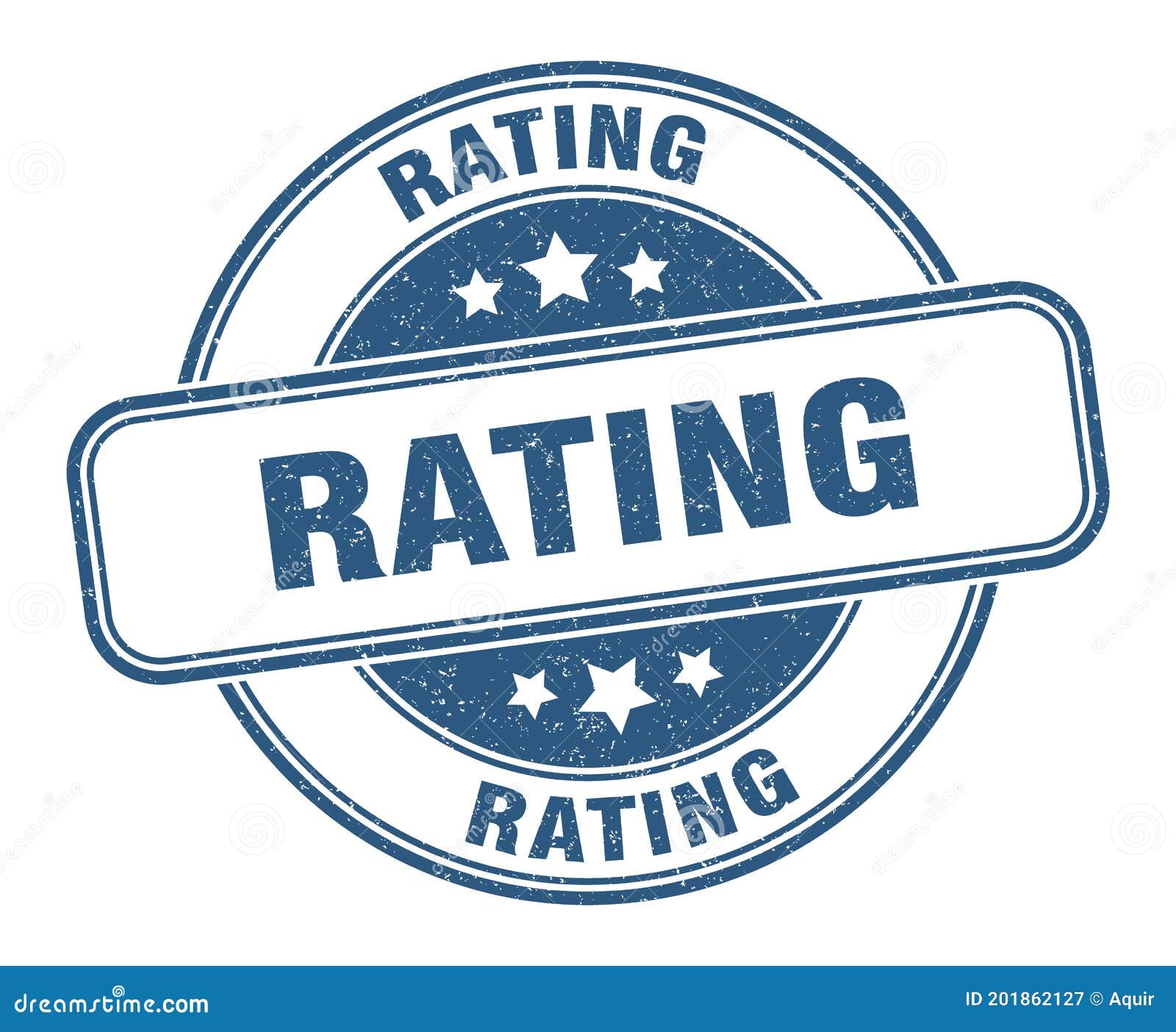 Rating Stamp. Rating Round Grunge Sign Stock Vector - Illustration of ...