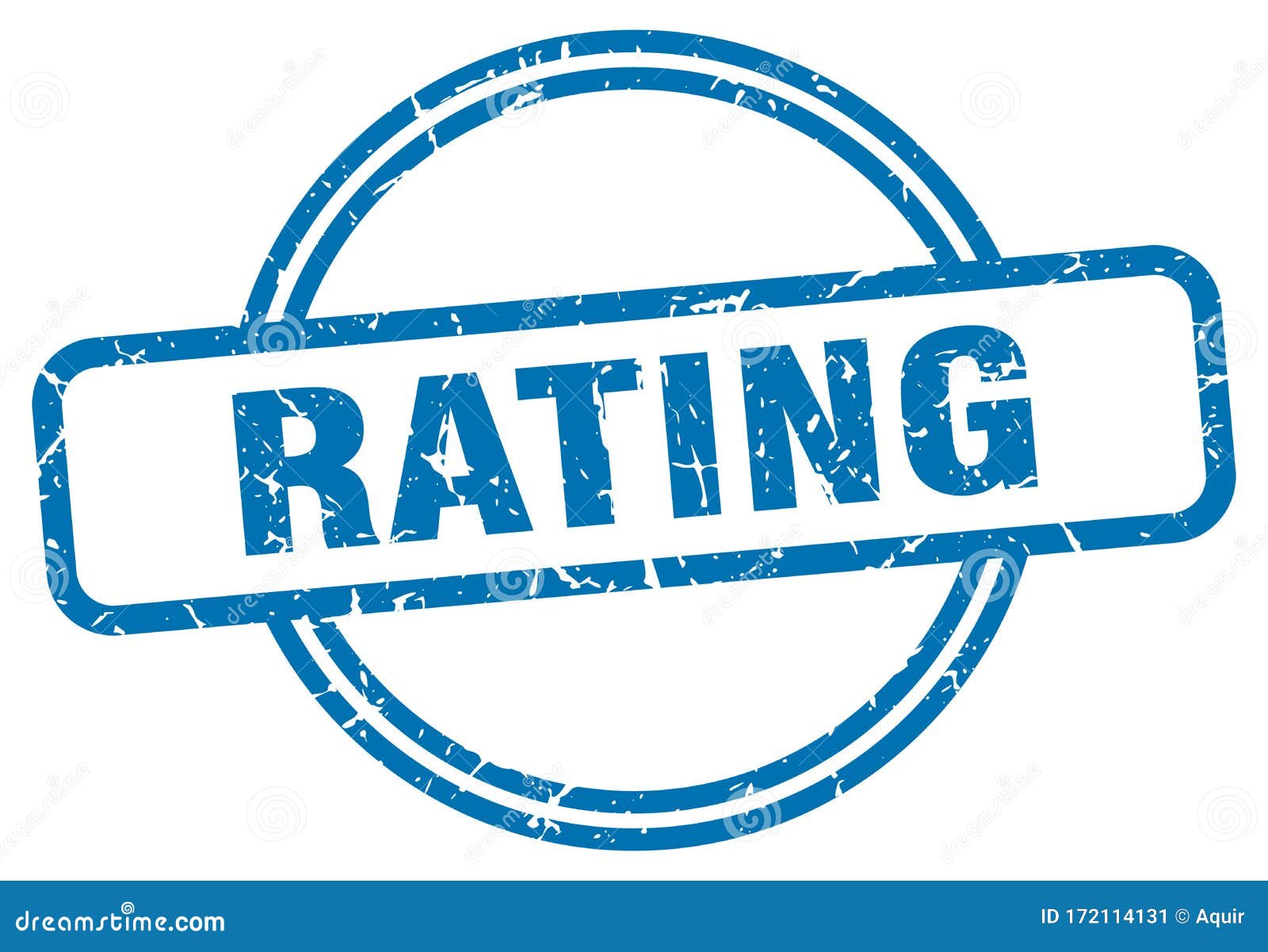 Rating Stamp. Rating Round Grunge Sign Stock Vector - Illustration of ...