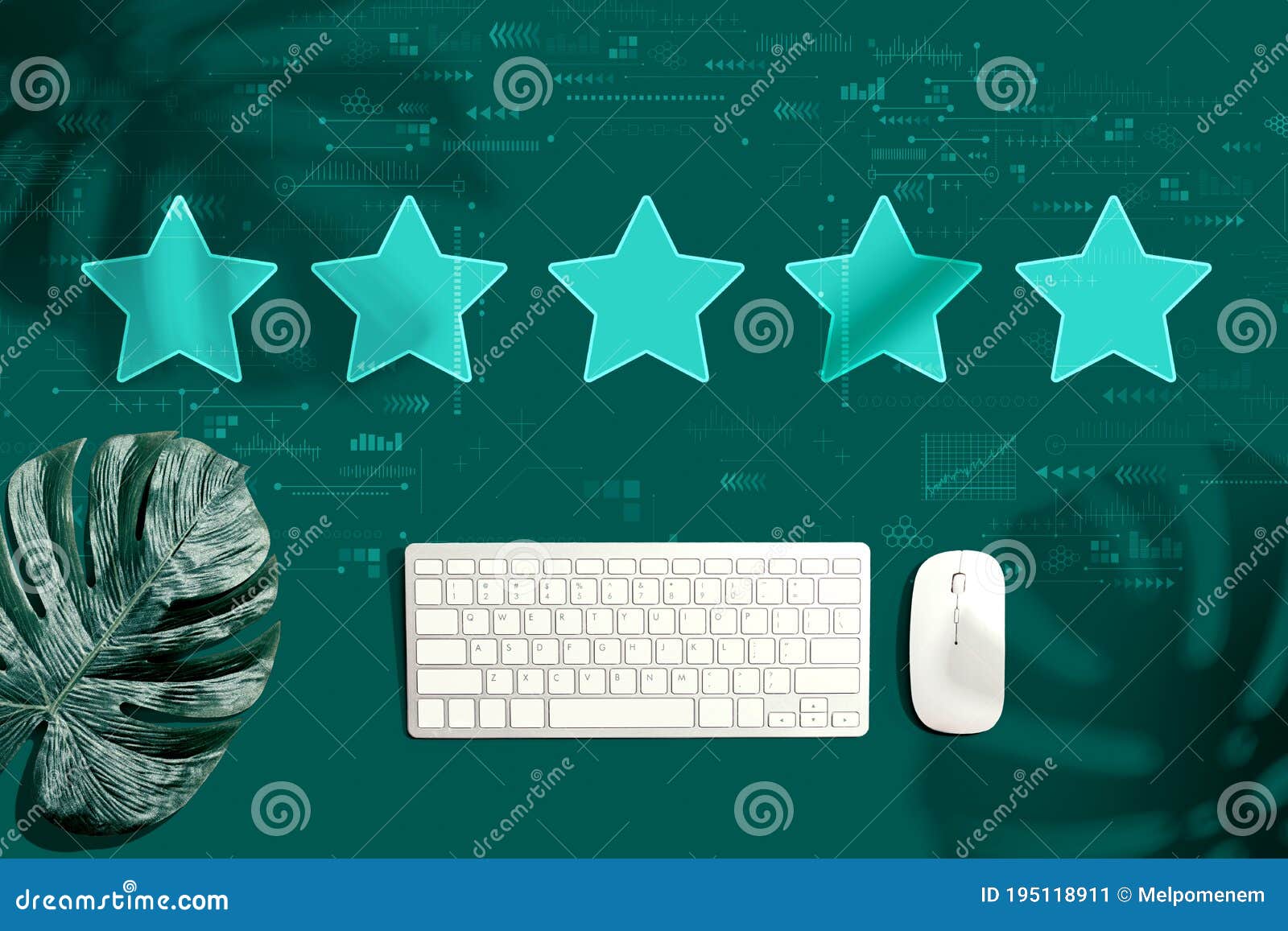 Rating Star Concept with a Computer Keyboard Stock Image - Image of ...