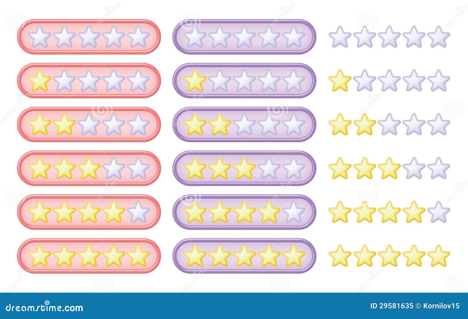 Rating stars stock vector. Illustration of grades, choice - 29581635