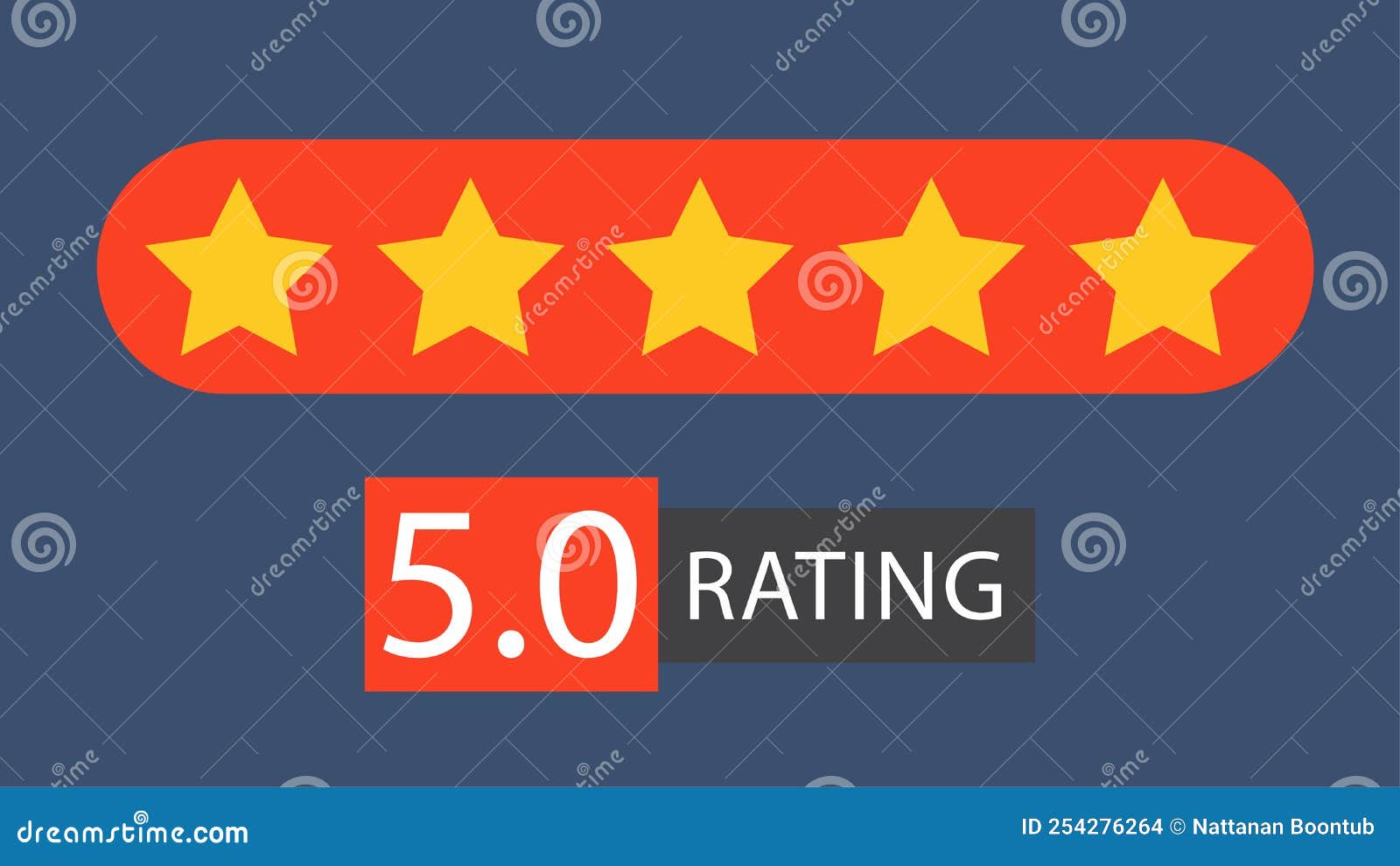 Rating Stars Badges. 5 Stars Rating. User Reviews and Feedback Concept ...