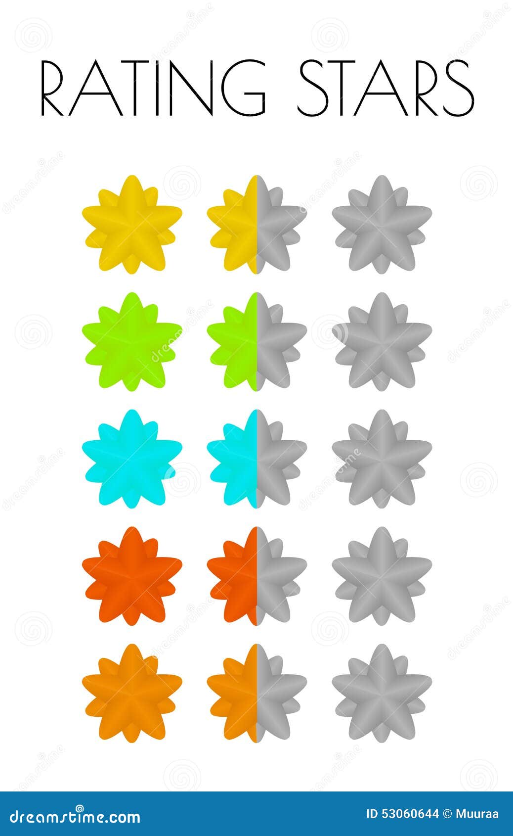 Rating Stars Stock Vector - Image: 53060644