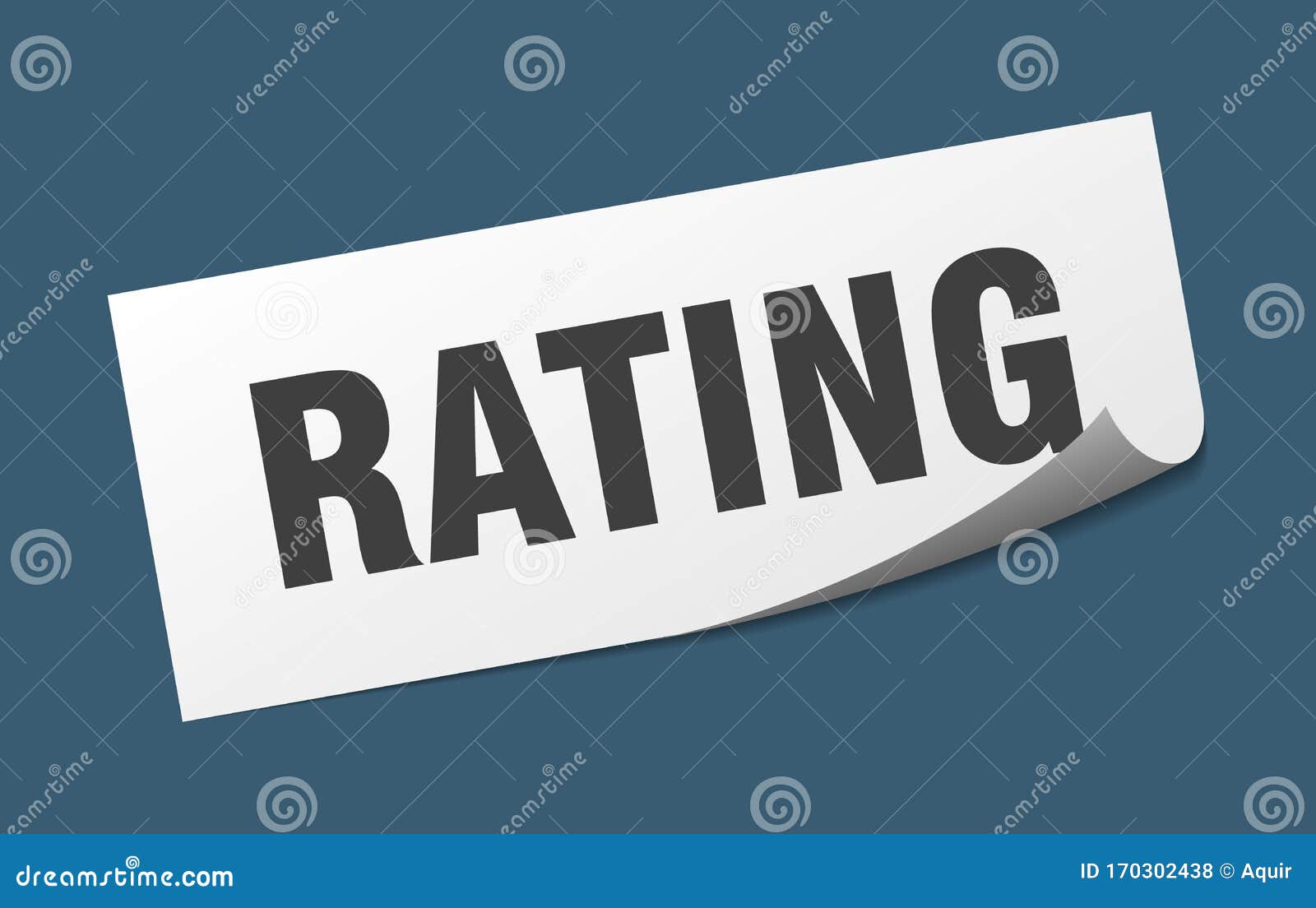 Rating Sticker. Rating Square Sign Stock Vector - Illustration of ...