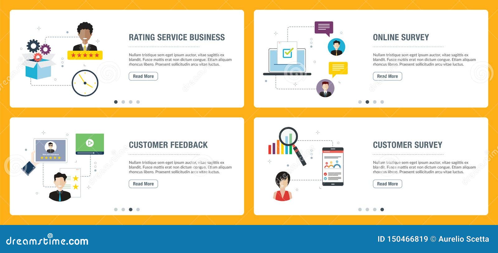 Rating System, Feedback and Qualification Stock Vector - Illustration ...