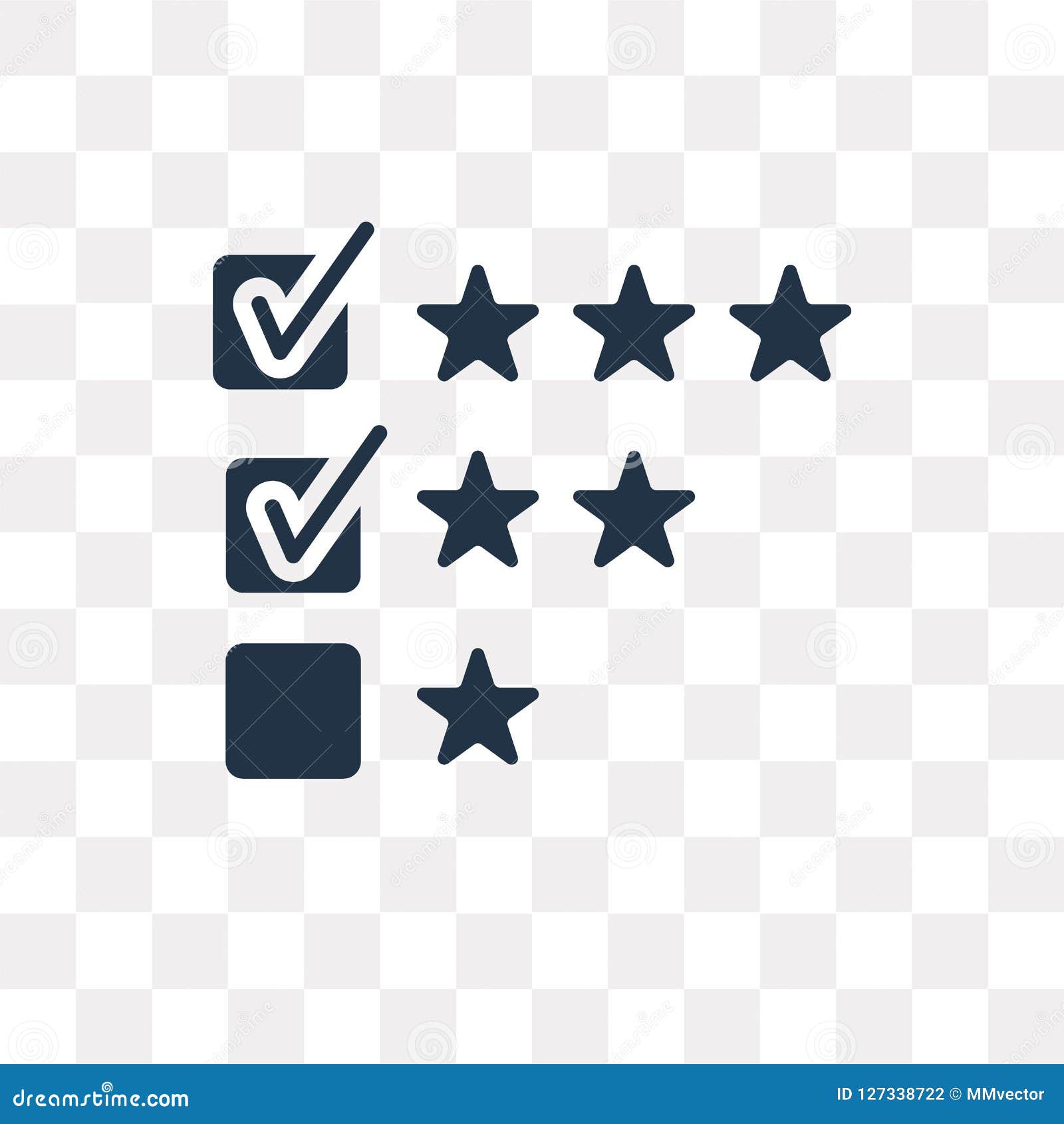 Rating Vector Icon Isolated on Transparent Background, Rating T Stock ...