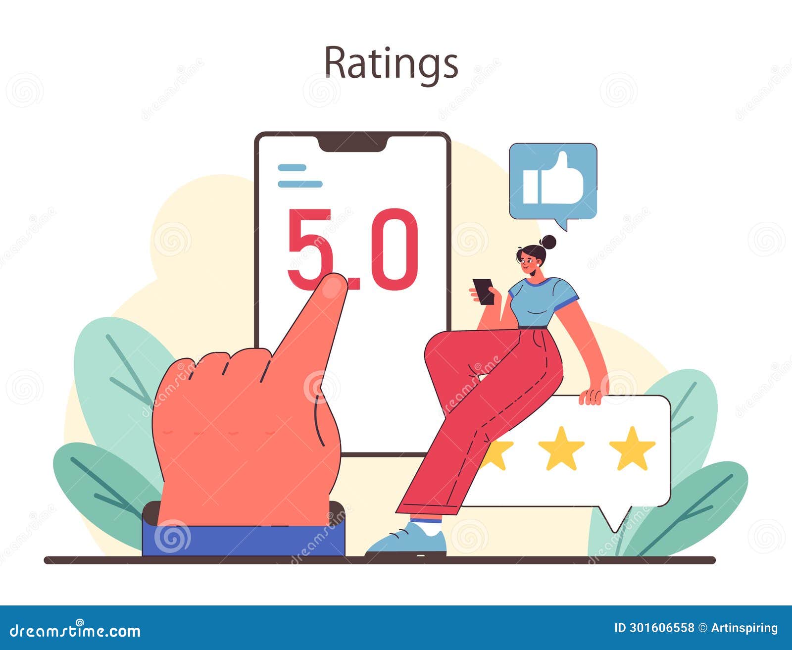 Ratings Concept. Interacting with Top-tier Service Ratings and Customer ...